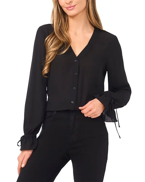 CECE DUPRAZ Tie Sleeve Blouse