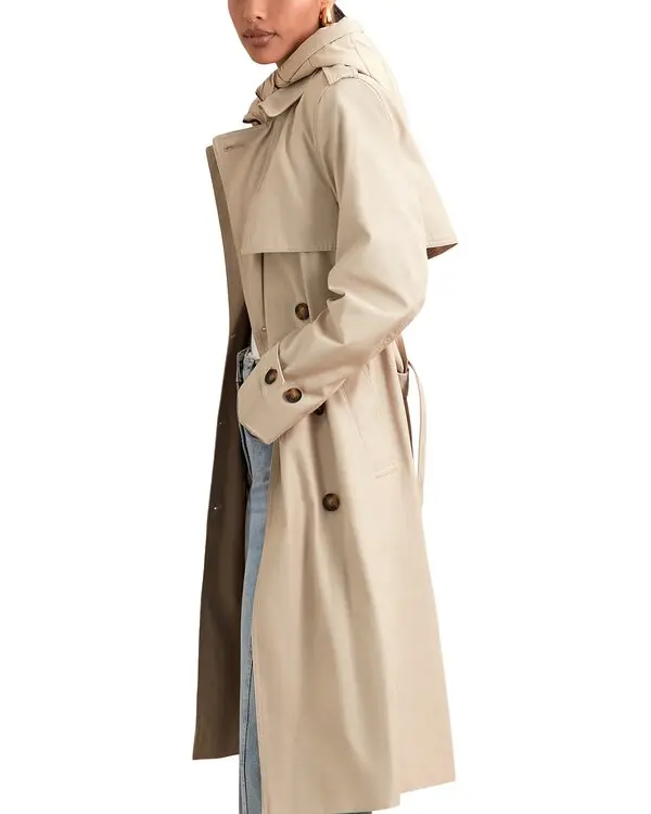 REISS Petites Zip Out Mac Trench Coat