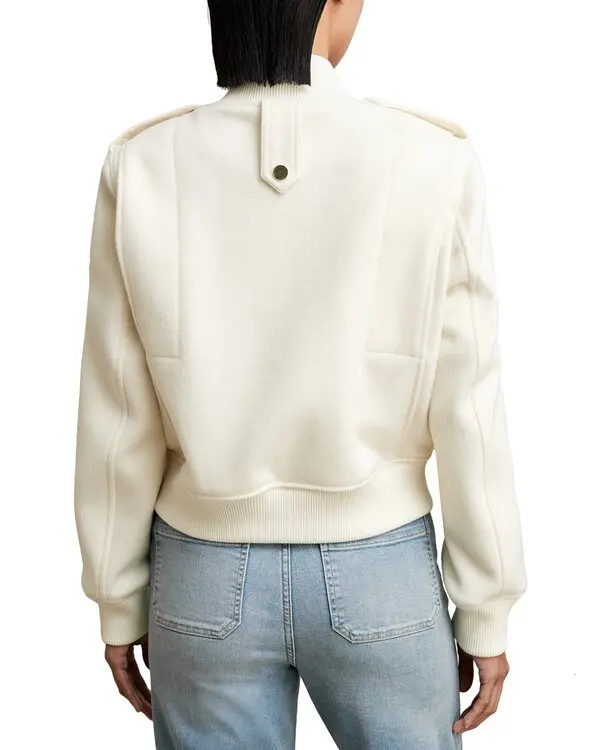 REISS Cleo Wool Bomber Jacket