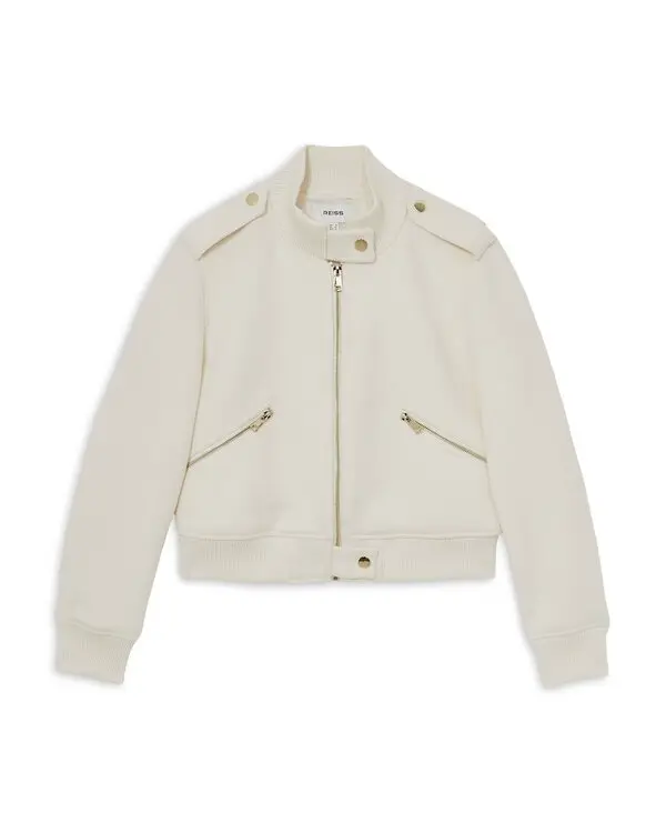 REISS Cleo Wool Bomber Jacket