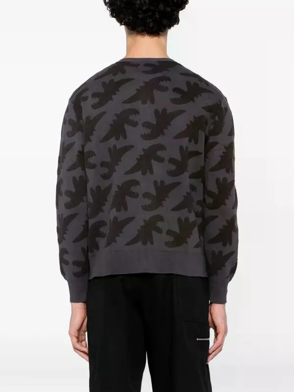 AGNES B. Dino-embroidered Cardigan
