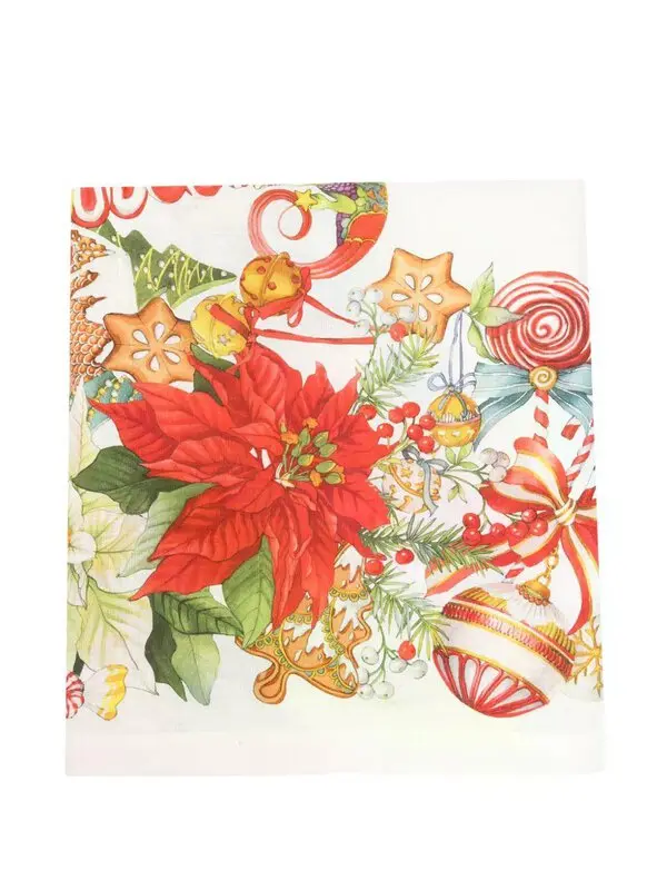 TESSITURA TOSCANA TELERIE Marzape Christmas-print Tableware - Neutrals
