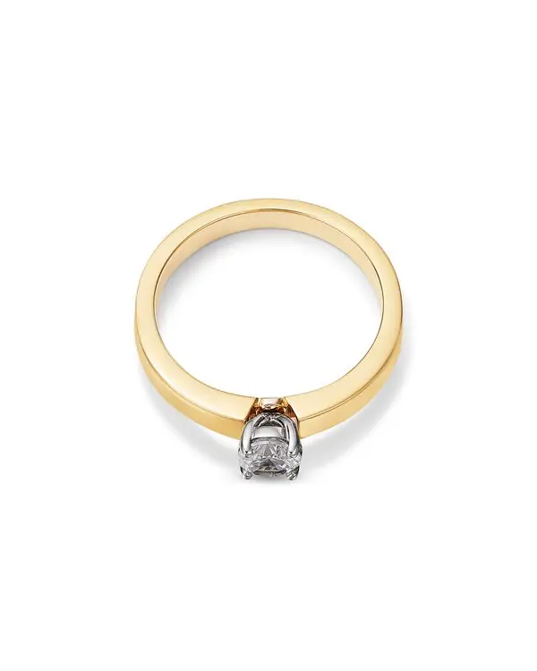 Bloomingdale'S Diamond Ring 14k White And Yellow 0.40 Tcw
