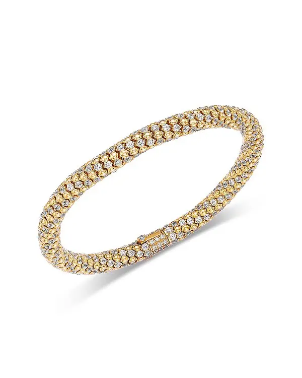Bloomingdale'S Diamond Beaded Bracelet In 14k Yellow - Gold