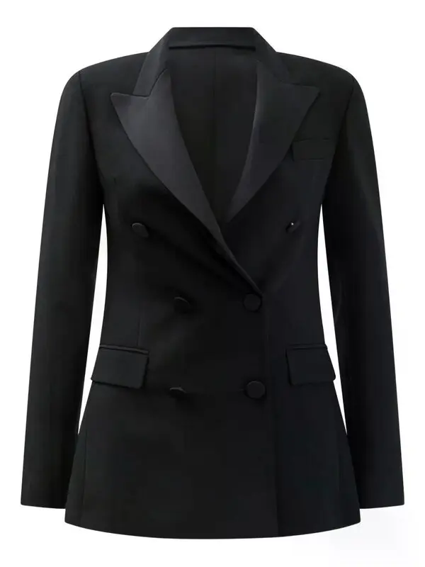 SEMPER Double-breasted Blazer - Black