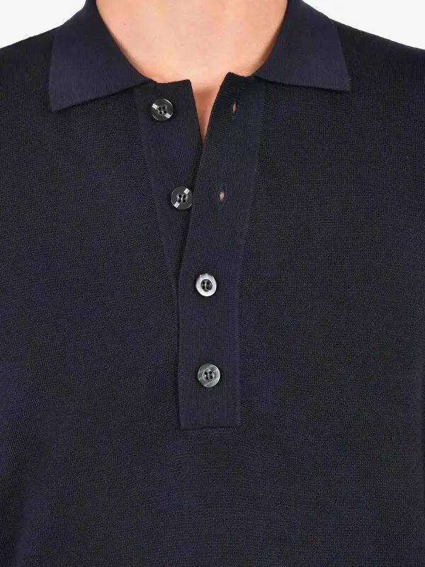 LOW BRAND Long-sleeve Polo Shirt