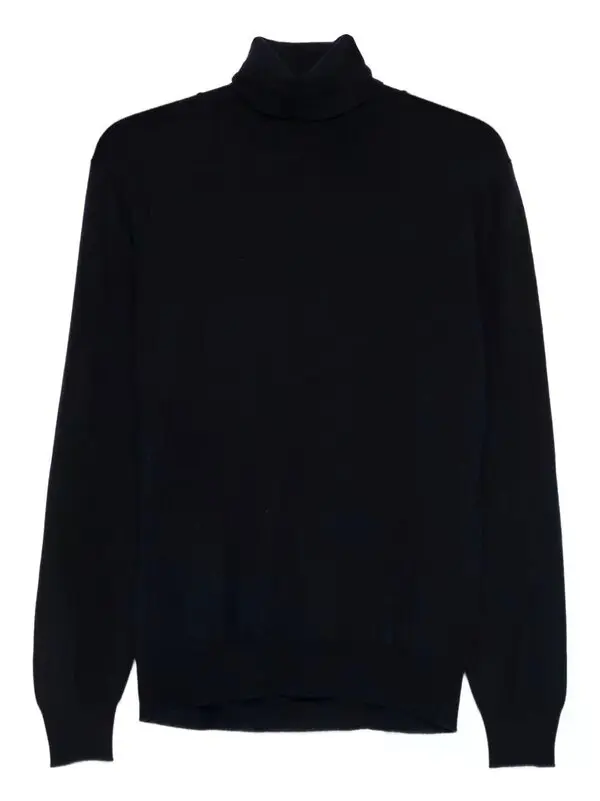 CENERE GB Roll-neck Sweater - Blue