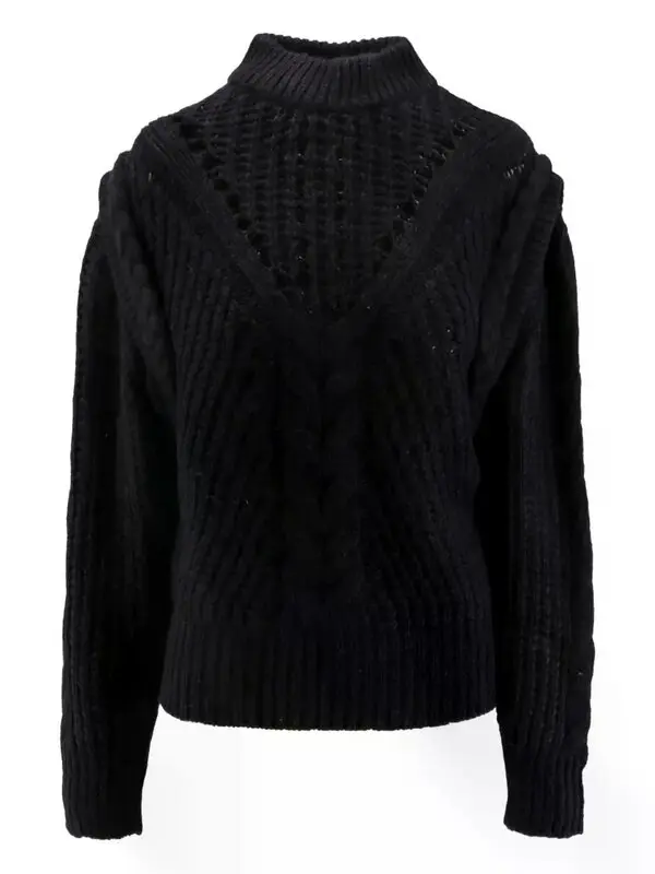 BOSS Cable-knit Openwork Sweater