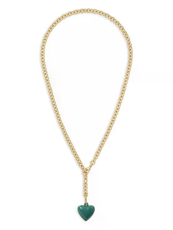 ROXANNE ASSOULIN The Mini Puffy Heart Charm Necklace - Gold