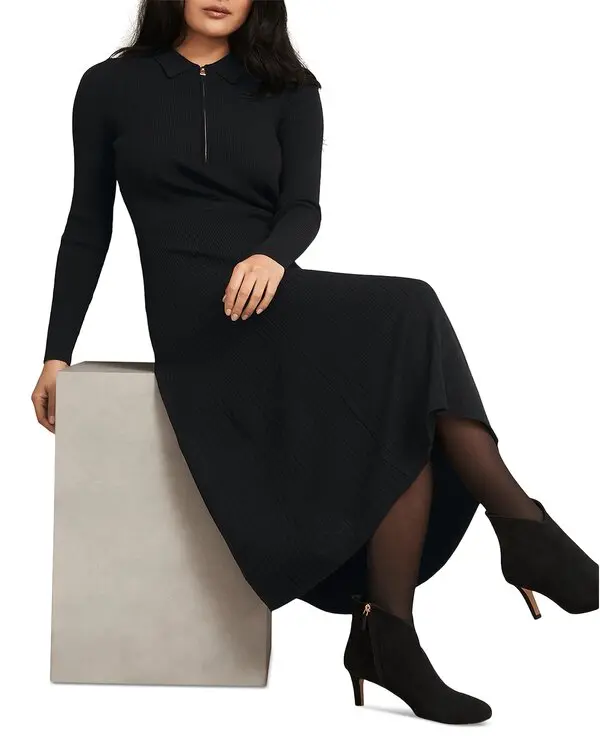 HOBBS LONDON Marta Ribbed Dress