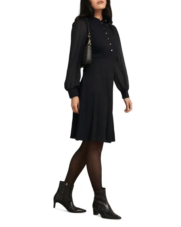 Hobbs London Women's Liberty Jersey Dress - Black - Size 10