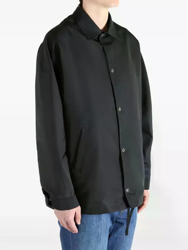 Givenchy Coach Jacket In Polyfaille Embroidered Paris
