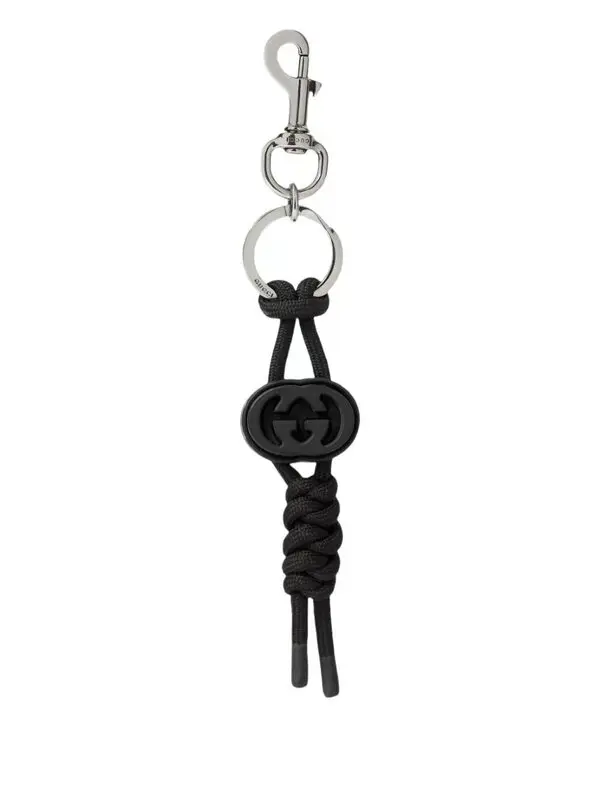 Gucci Interlocking G Keyring - Black