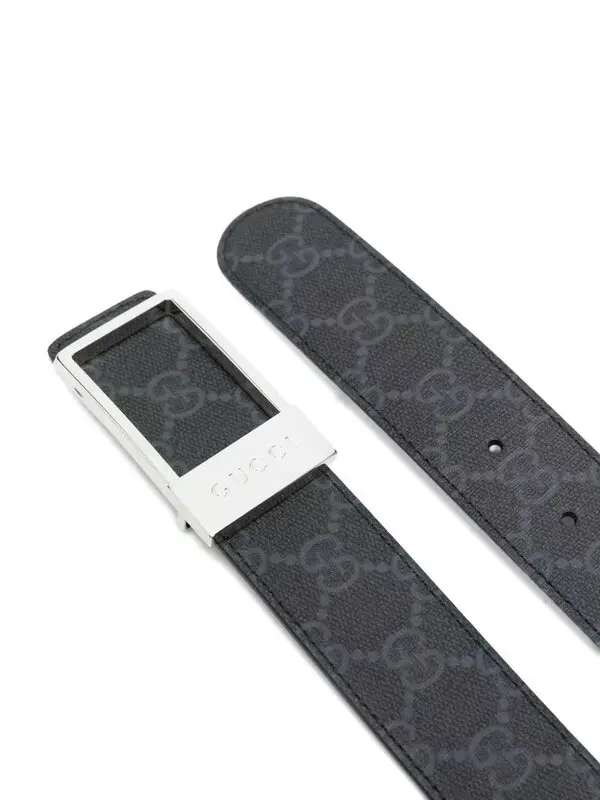 Gucci Gg Monogram Buckle Belt