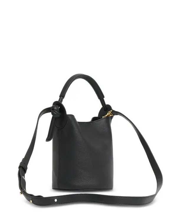 MANSUR GAVRIEL Fortuna Mini Leather Bucket Bag - Black