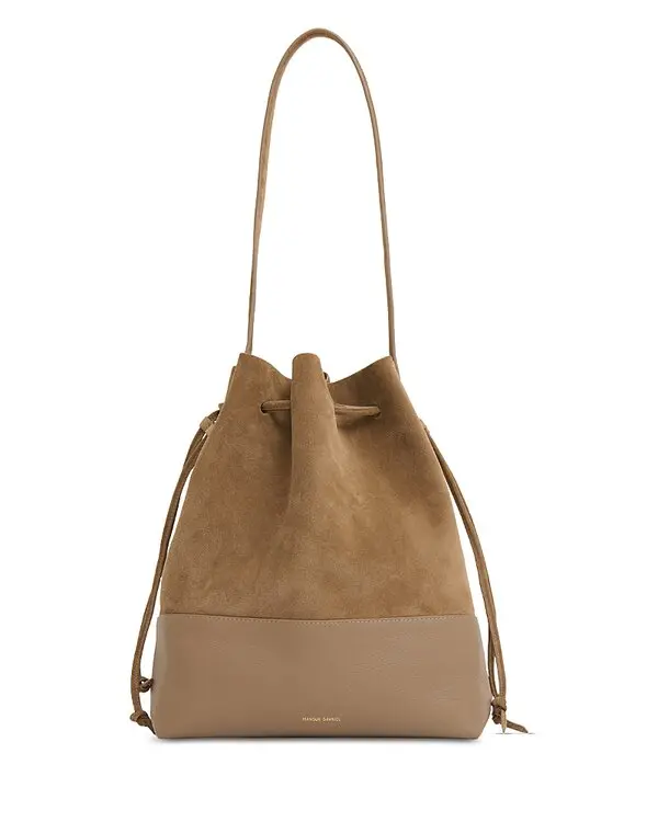 MANSUR GAVRIEL Drawstring Cabas Bucket Bag - Anise