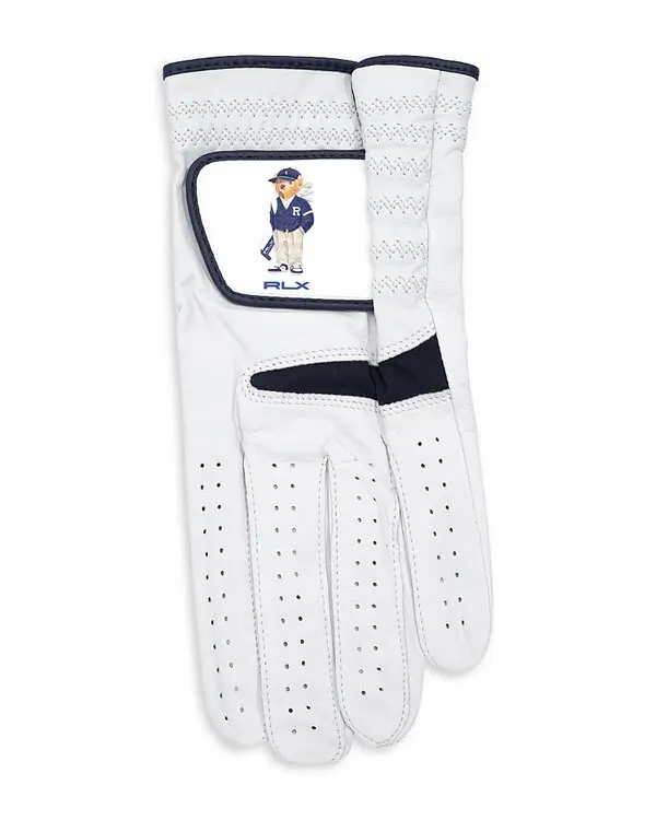 Ralph Lauren Leather Golf Glove - White (right)