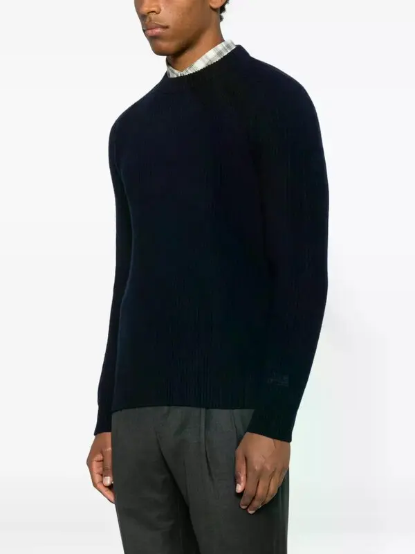 MC2 SAINT BARTH Marine Wool Sweater - Blue