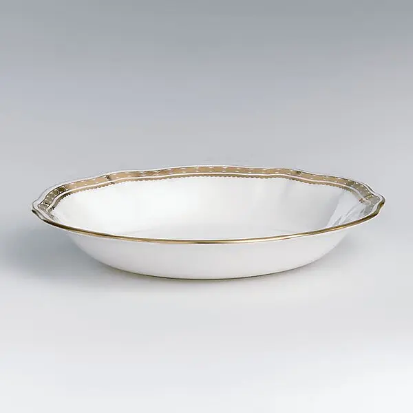 ROYAL CROWN DERBY Carlton Cereal Bowl - Gold