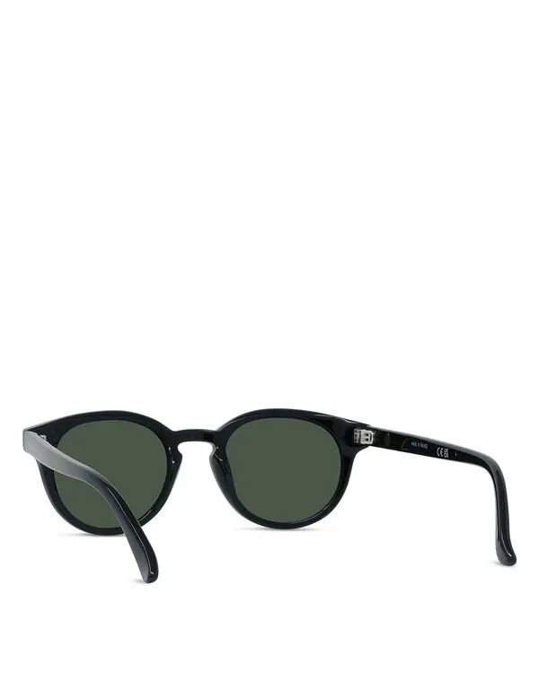 Vuarnet 51mm Round Sunglasses