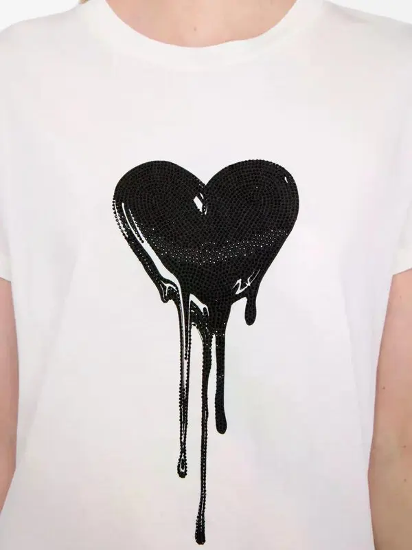 Zadig&Voltaire Embellished Heart T-shirt - White