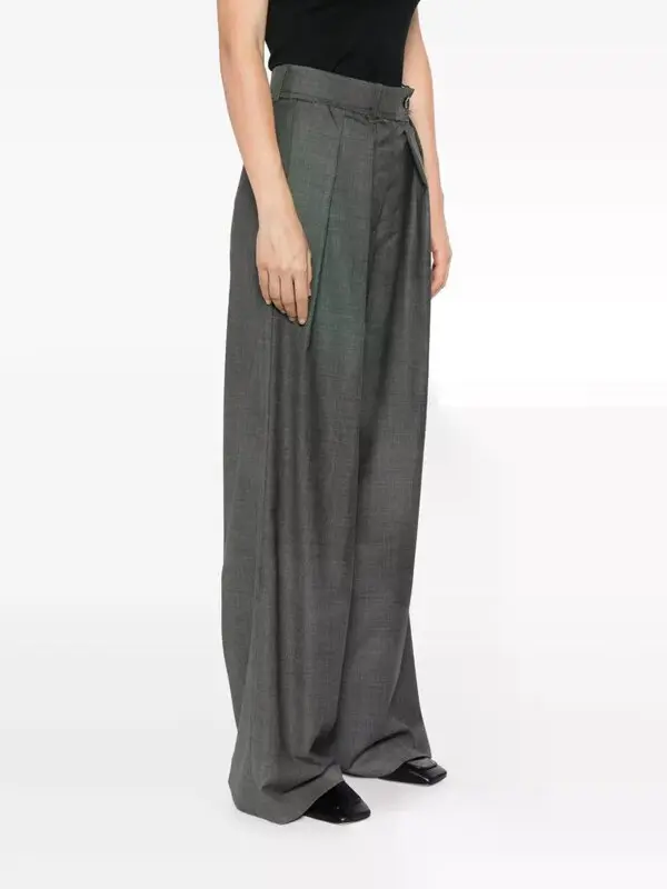 NINE:INTHE:MORNING Pleated Wide Leg Trousers
