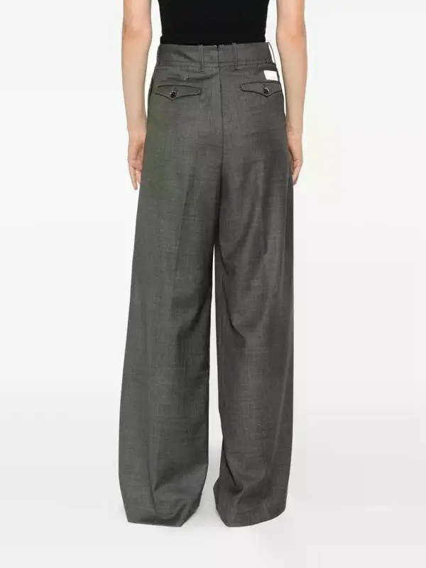 NINE:INTHE:MORNING Pleated Wide Leg Trousers