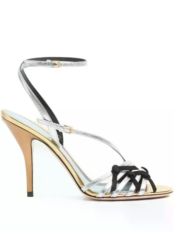 Valentino Garavani Nodine Sandals 100mm - Silver