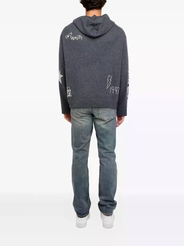 Zadig&Voltaire Malay Embroidered Hooded Sweater