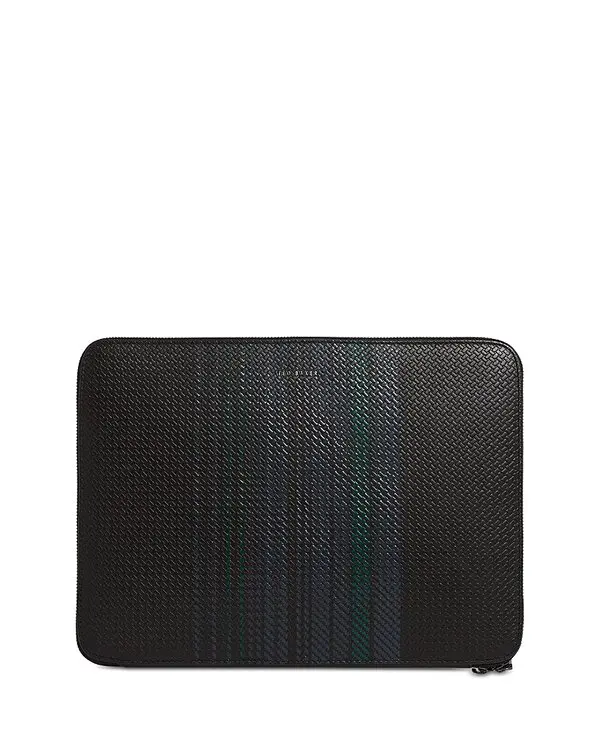 Ted Baker London Printed Weave Laptop Case - Black