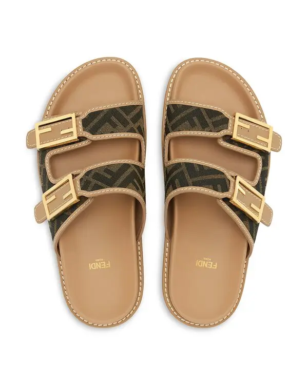 Fendi Feel Ff Fabric Slides