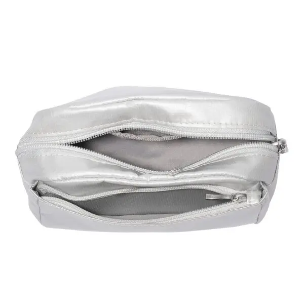 BAGGALLINI The Jet Set Edit Small Pocket Cosmetic Pouch - Silver Metallic
