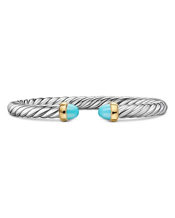 David Yurman Cable Flex Bracelet - Turquoise/silver