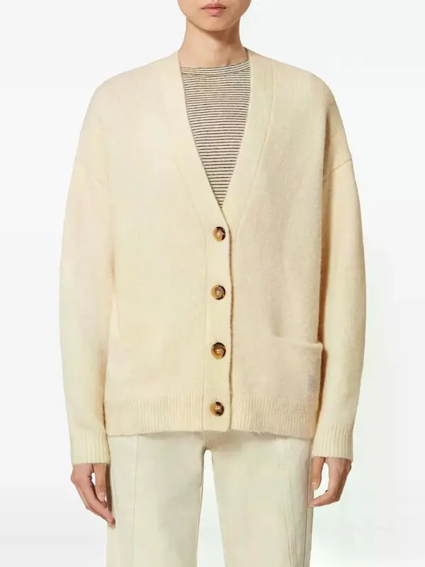 MARANT ETOILE Eborah Pocket Cardigan - Neutrals