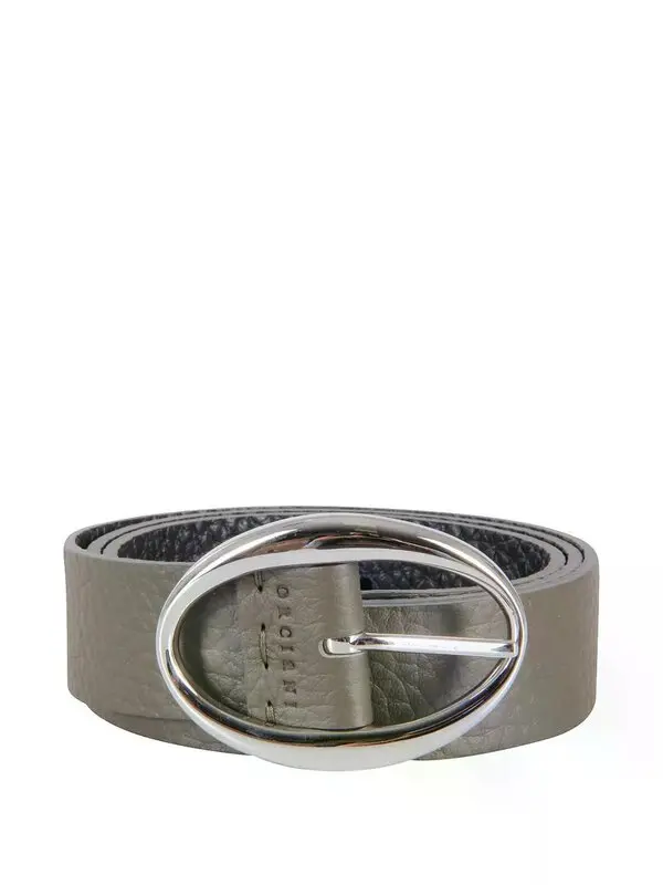 ORTIGNI Oval-buckle Leather Belt