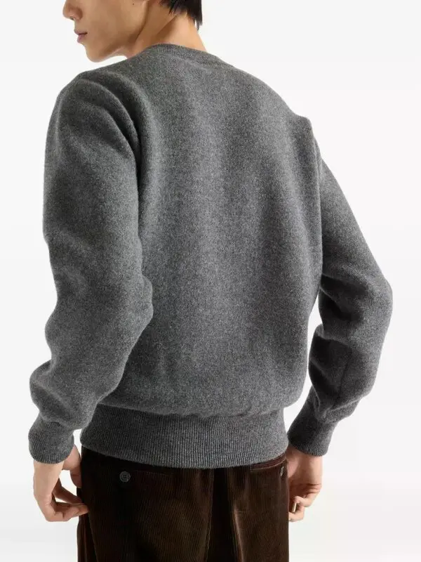 Prada Intarsia-logo Raglan Sweater