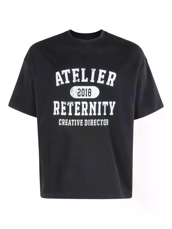 RETERNITY Graphic-print T-shirt - Black