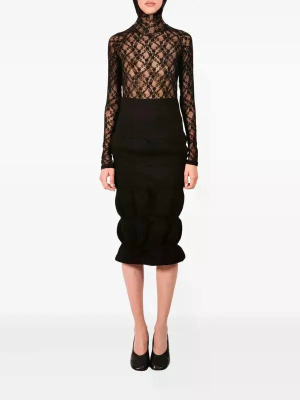IOANA CIOLACU Tiered Pencil Skirt