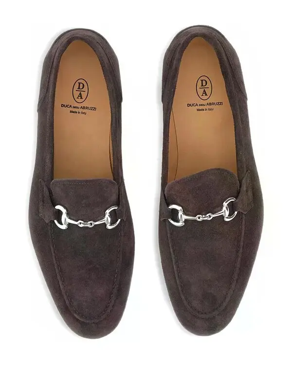 DUCA DEGLI ABRUZZI Almond-toe Suede Loafers