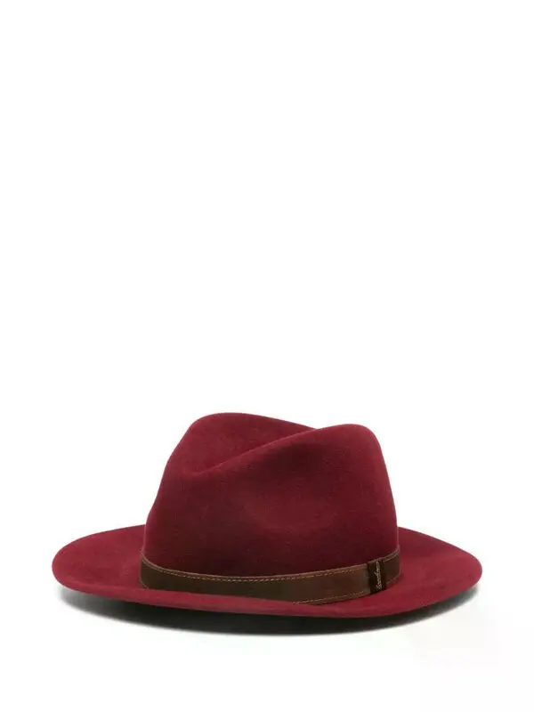Borsalino Alessandria Fedora - Red
