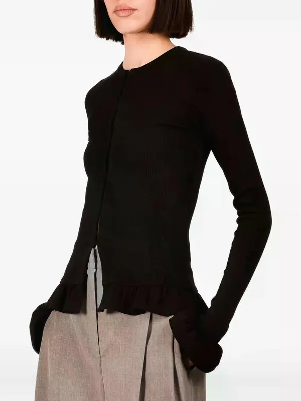IOANA CIOLACU Daffodil Peplum Cardigan