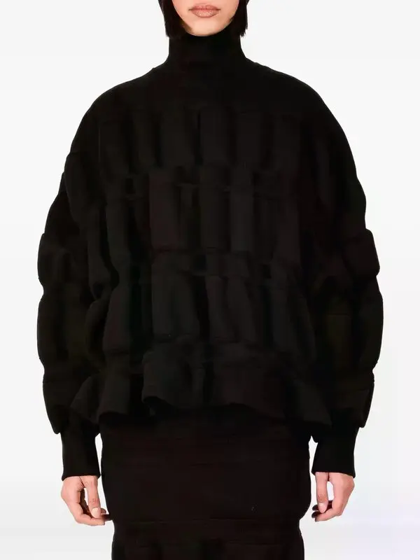 IOANA CIOLACU Ruffled Mock-neck Sweatshirt