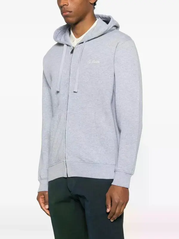 MC2 SAINT BARTH Zip Hooded Knitwear - Grey