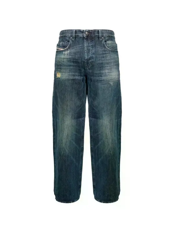 DIESEL® 2001 D-macro Wide-leg Denim Jeans - Blue