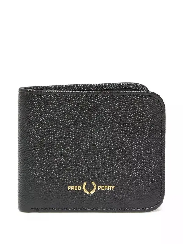 Fred Perry Scotchgrain Leather Wallet - Black