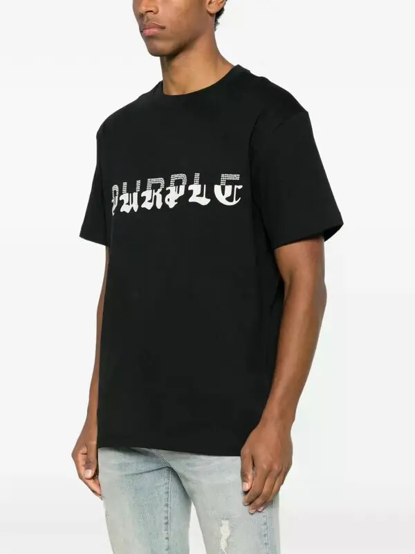 PURPLE BRAND Short-sleeve T-shirt - Black