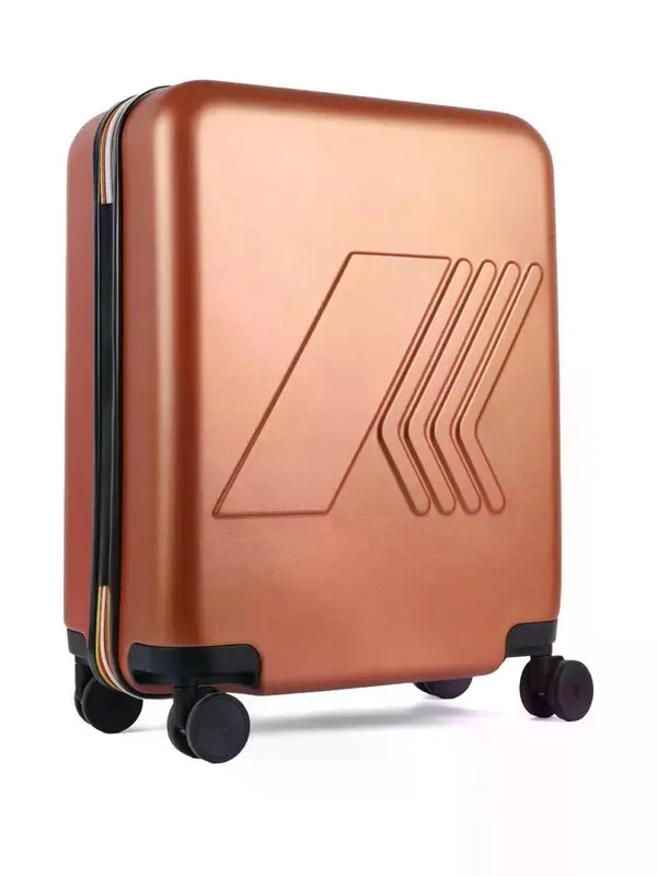 K-WAY Logo-embossed Hardshell Trolley - Orange