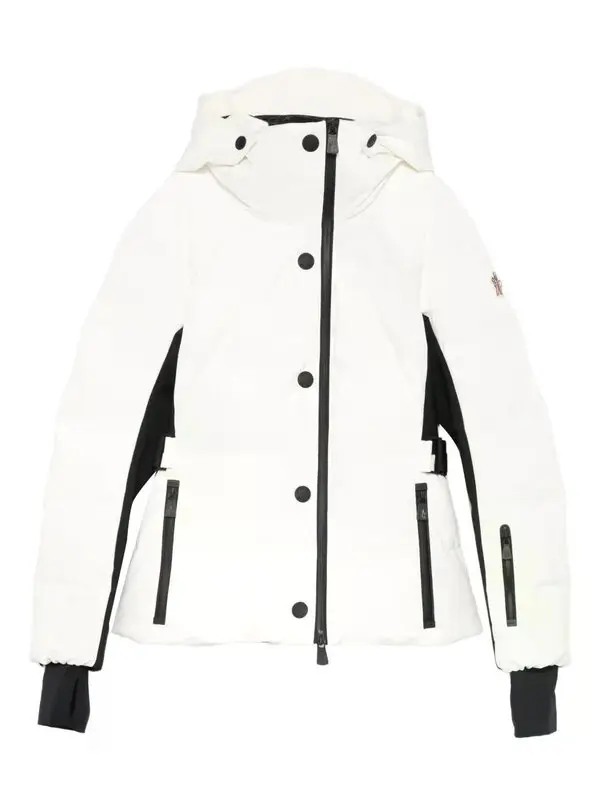 Moncler Hooded Belted Jacket - White