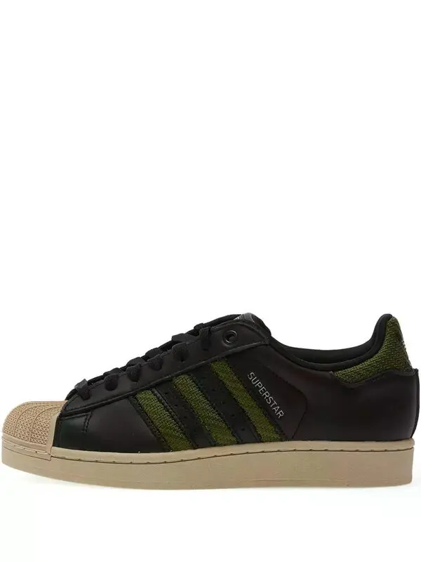 Adidas Superstar Ii Lace-up Sneakers - Black