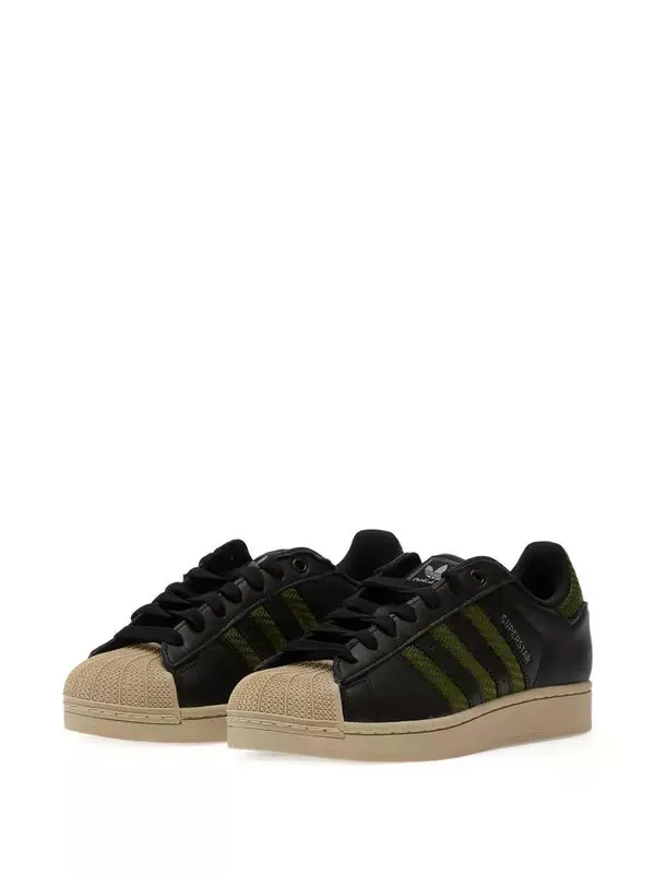 Adidas Superstar Ii Lace-up Sneakers - Black